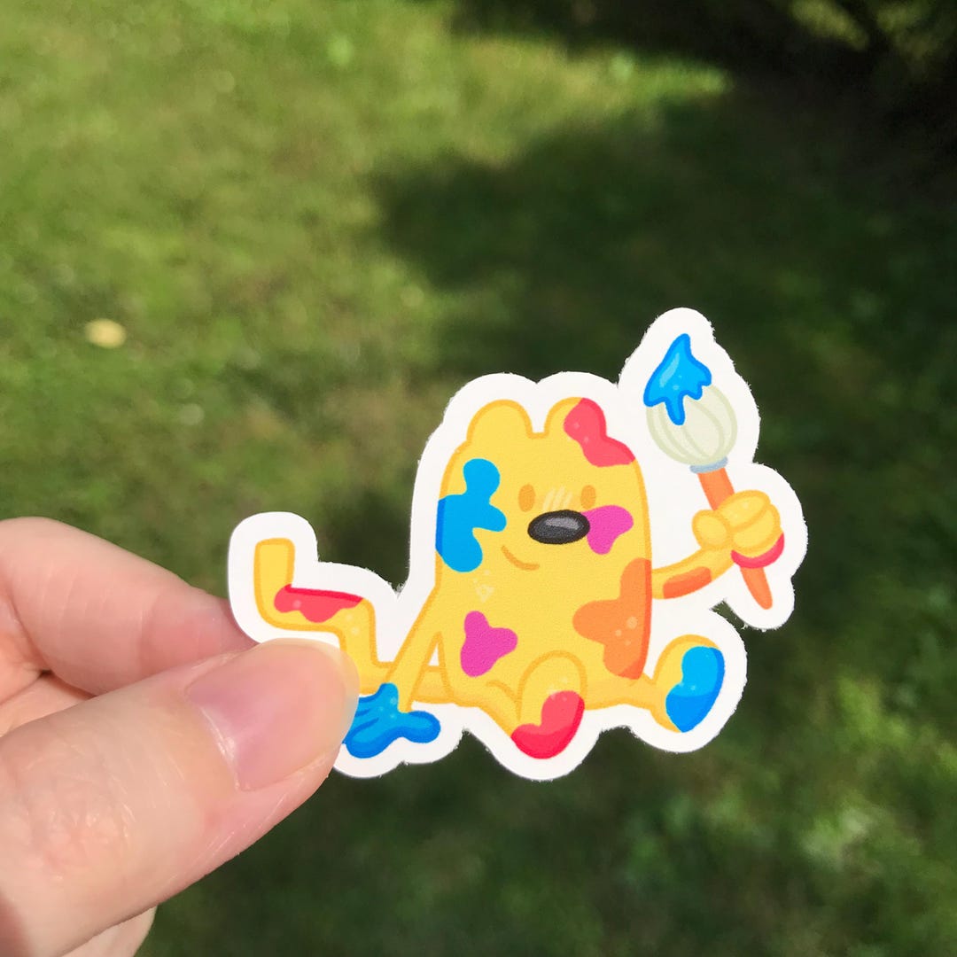 Artist Yellow Dude Sticker - Etsy