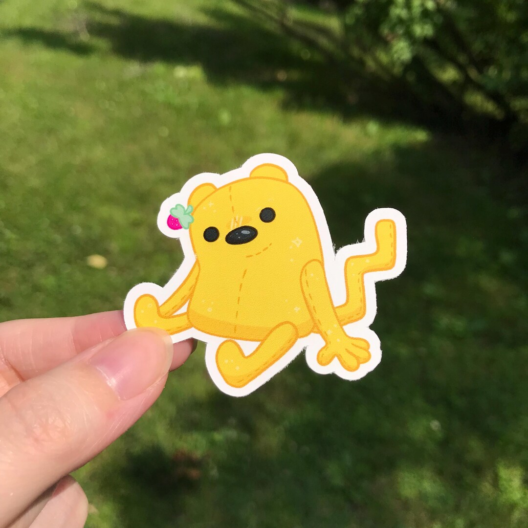 Yellow Plushie Dude Sticker - Etsy