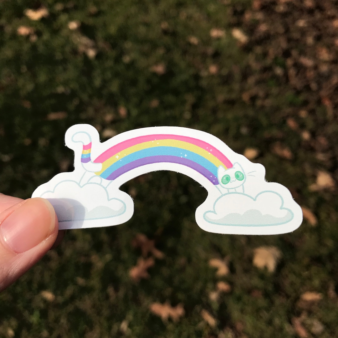 Rainbow Comet Sticker - Etsy