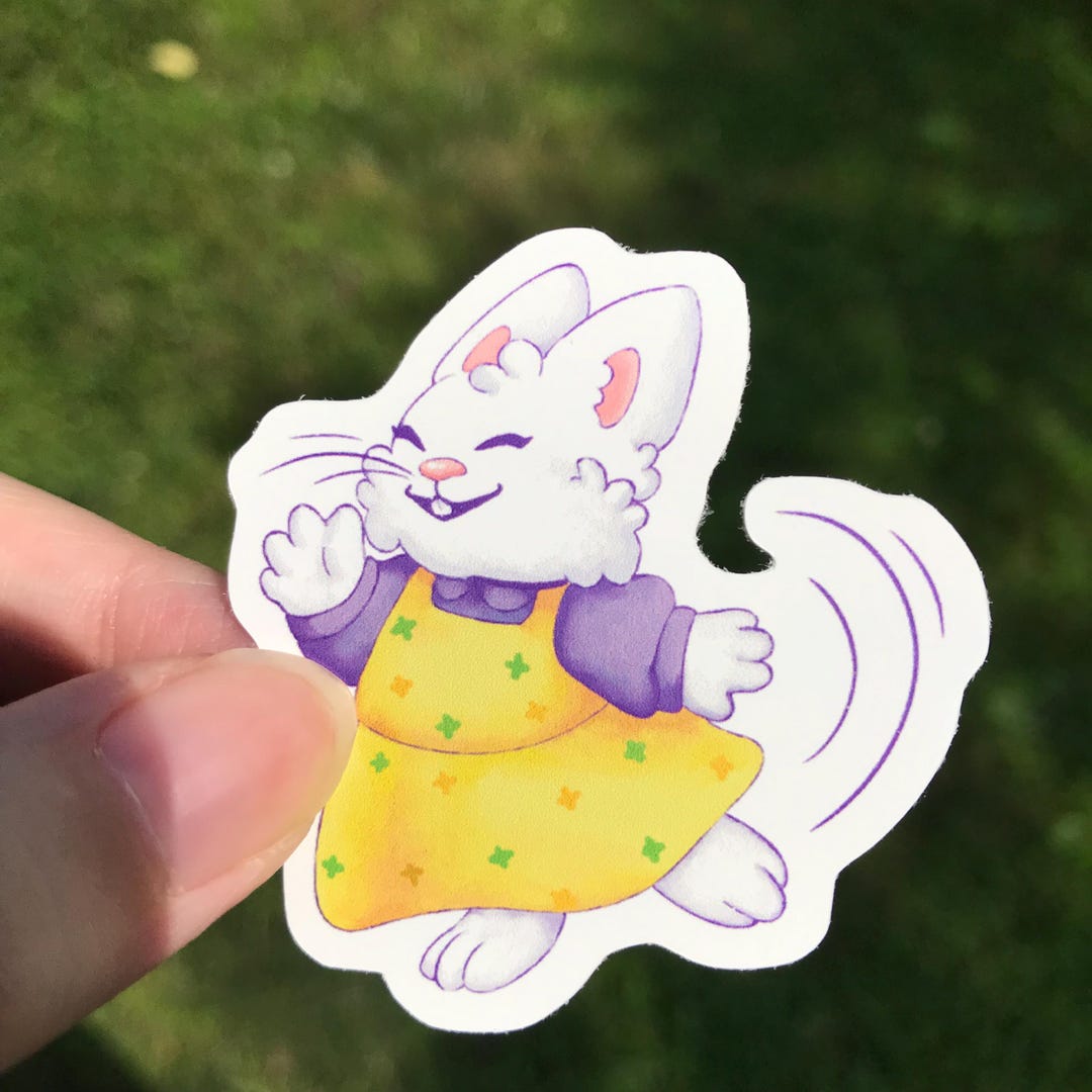 Happy Bunny Sticker - Etsy