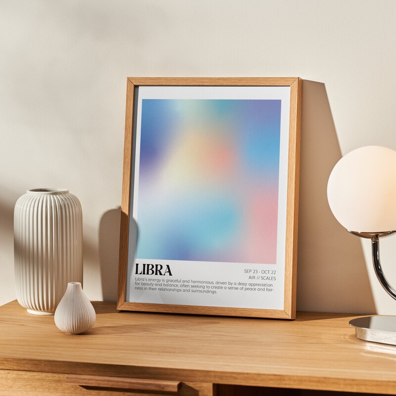 Libra Print - Etsy