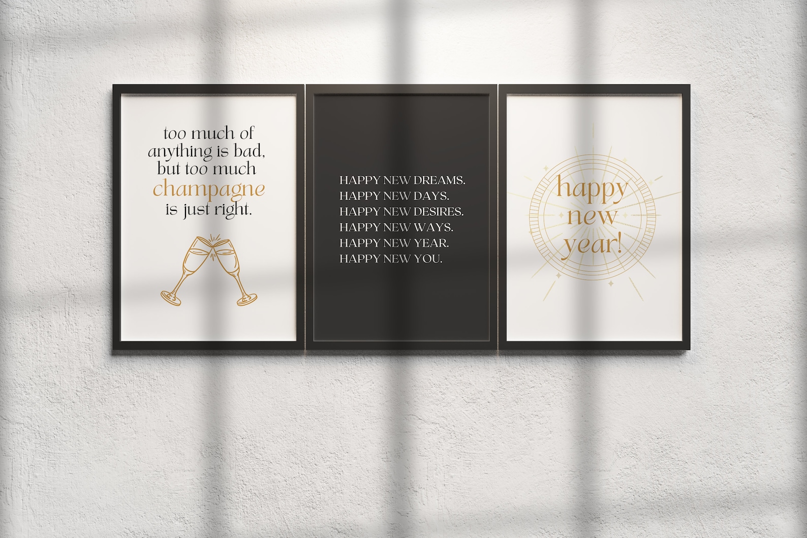 New Years Eve Decorations | 10 Printables | 2023 New Years Prints | New ...