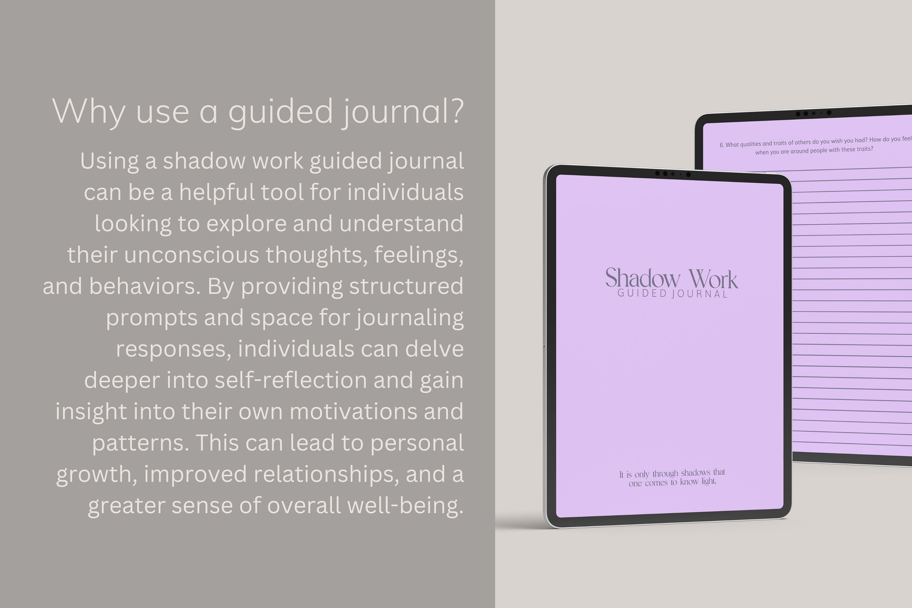 Beginners Shadow Work Guided Journal | 100+ Prompts | Digital and ...