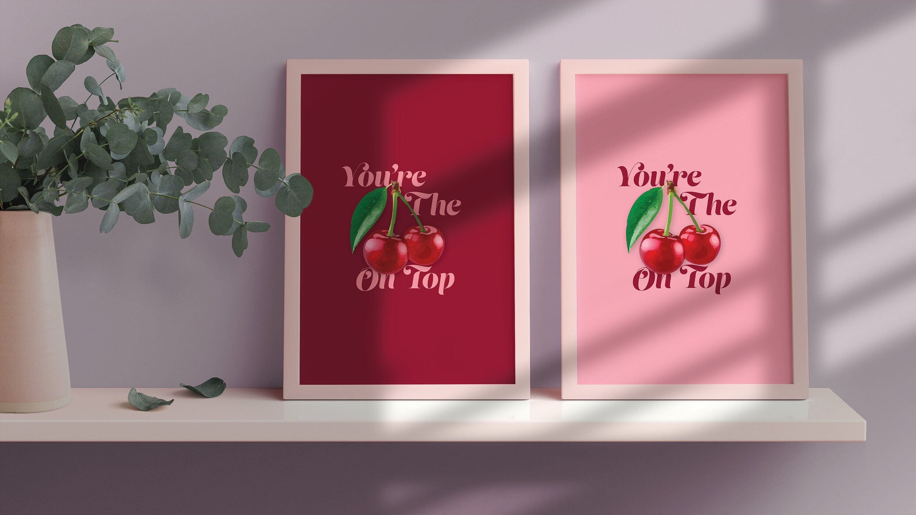 You're the Cherry on Top Print | Trendy Retro Cherry Print | Digital ...