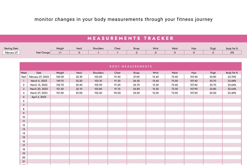 All-in-one Ultimate Fitness Tracker | Google Sheets Template | Macros ...