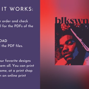Blkswn Wall Print Smino Blkswn Digital Download PDF Print Design Smino ...