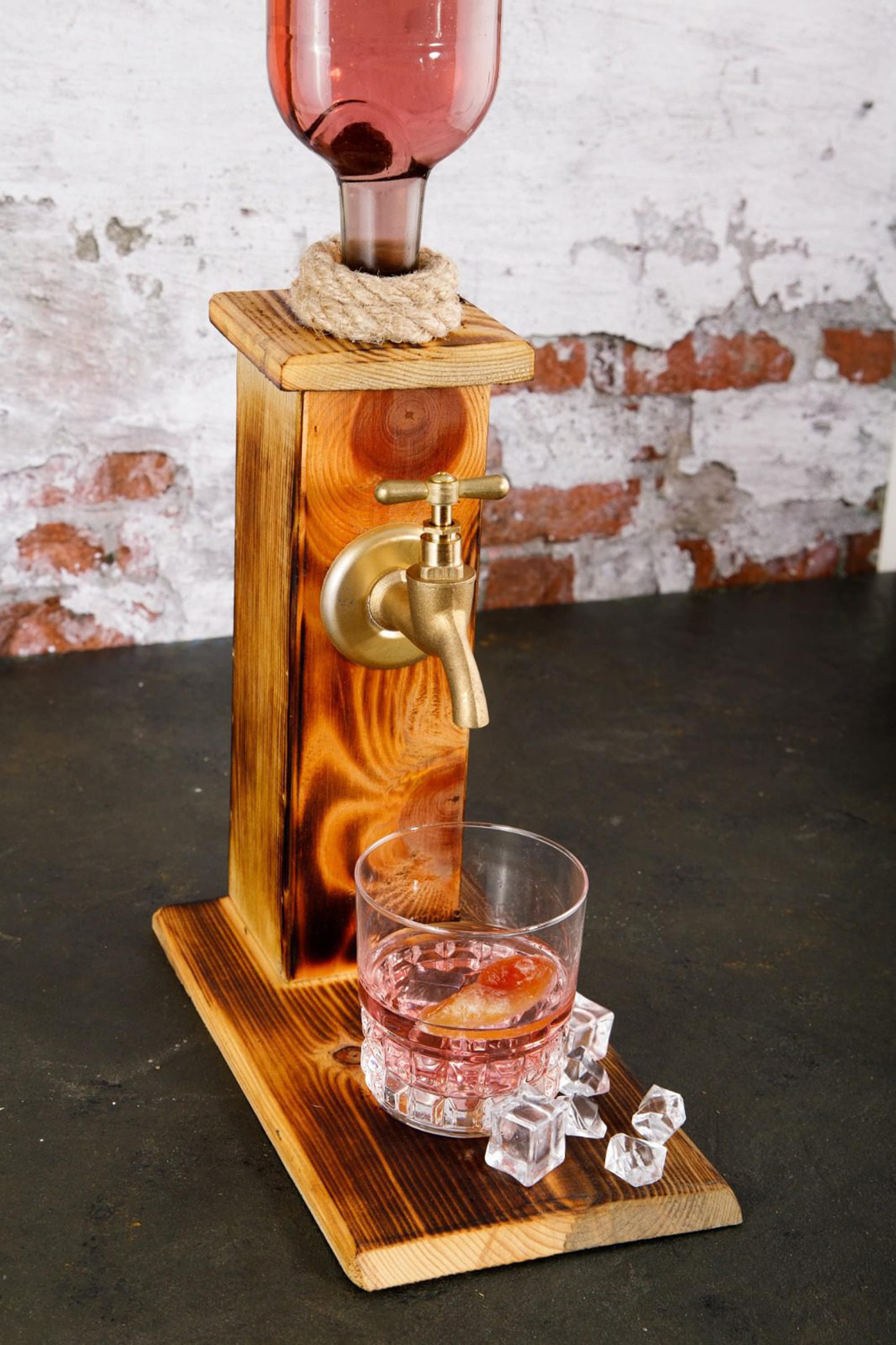 Personalized Whiskey Dispenser Liquor Wood Dispenser Faucet Dispenser ...
