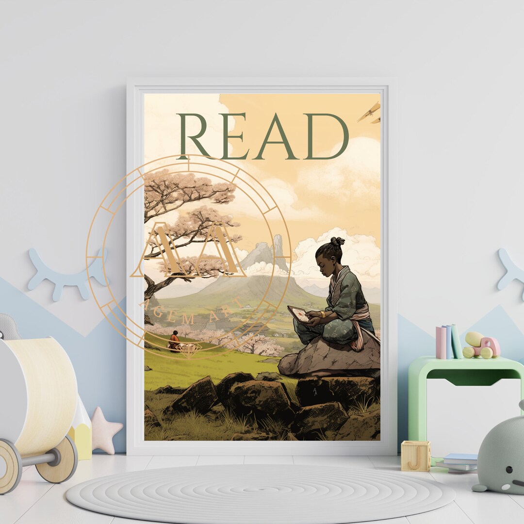 Japan READ Poster | INSTANT DOWNLOAD | Black Art | African American ...