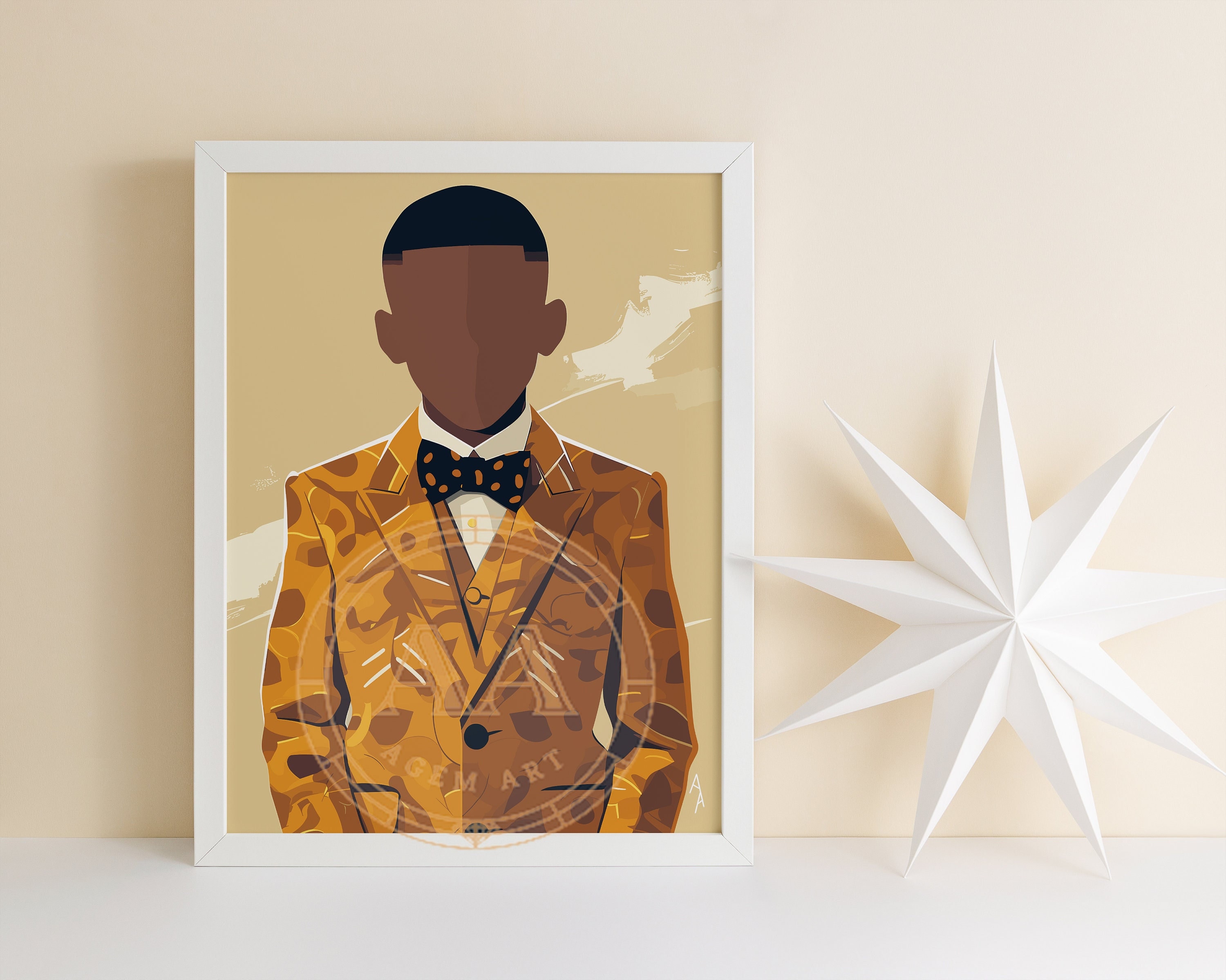 The Cool Kid Faceless Black Boy INSTANT DOWNLOAD Black Art African ...