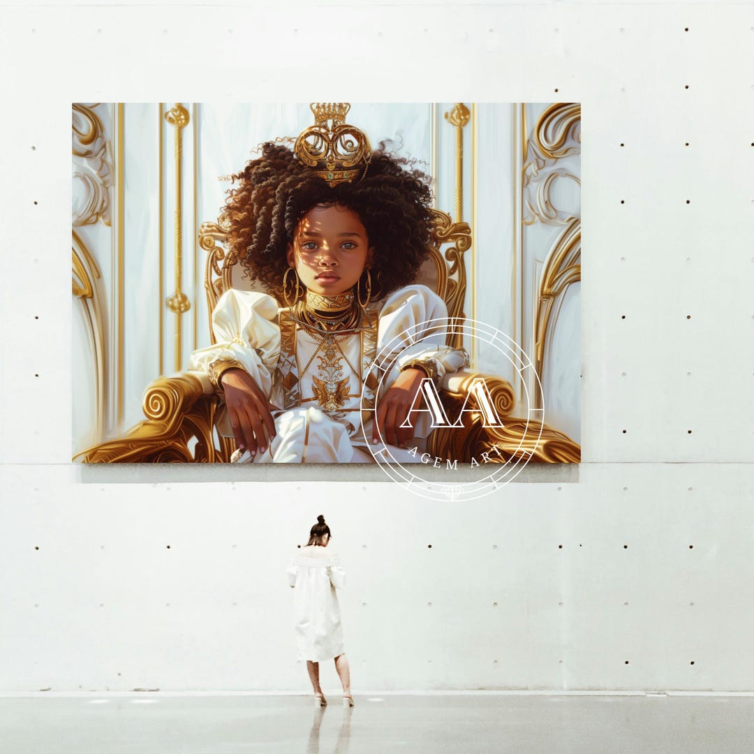 Black Queen Grace | INSTANT DOWNLOAD | Black Art | African American ...