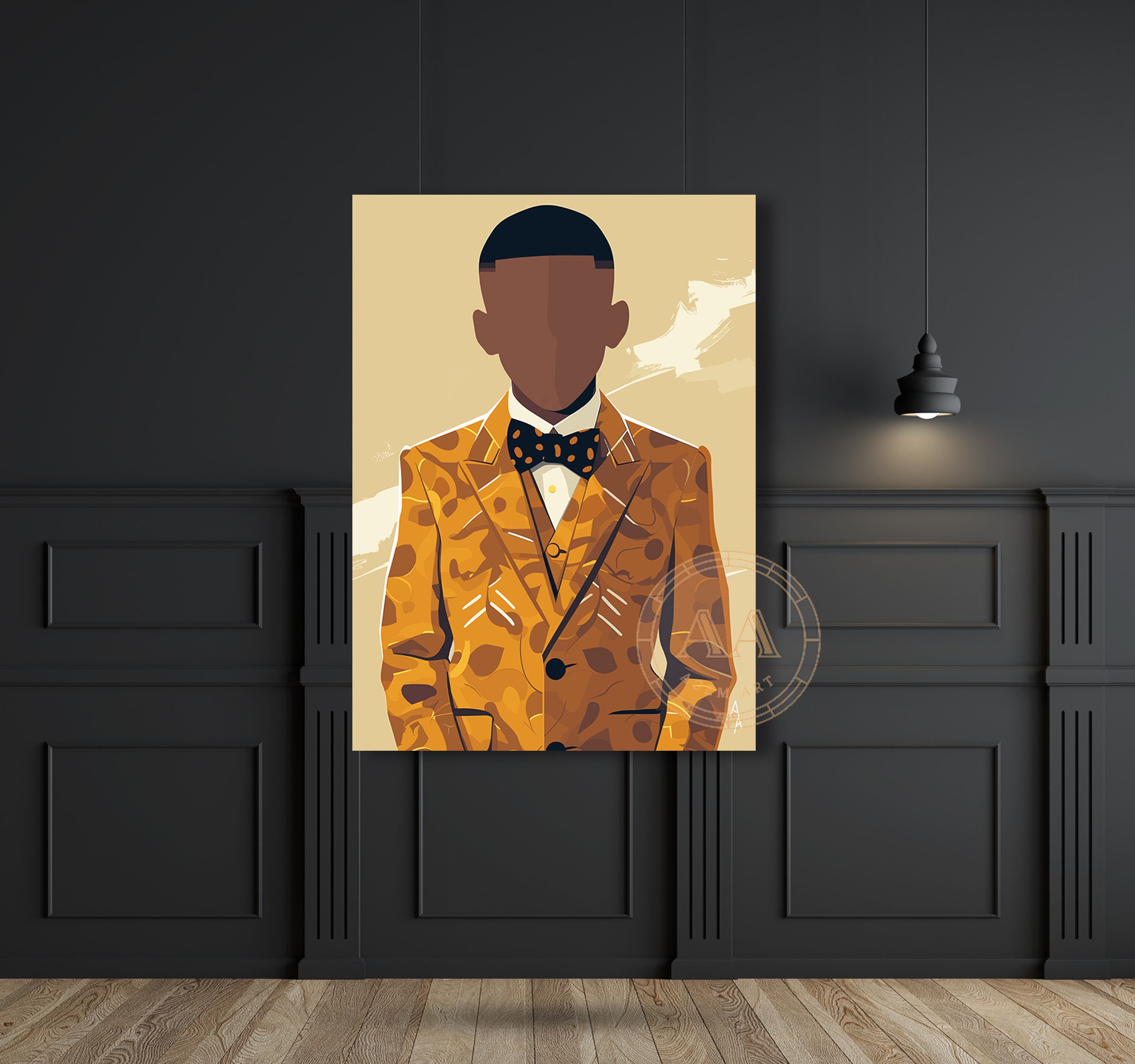 The Cool Kid Faceless Black Boy INSTANT DOWNLOAD Black Art African ...