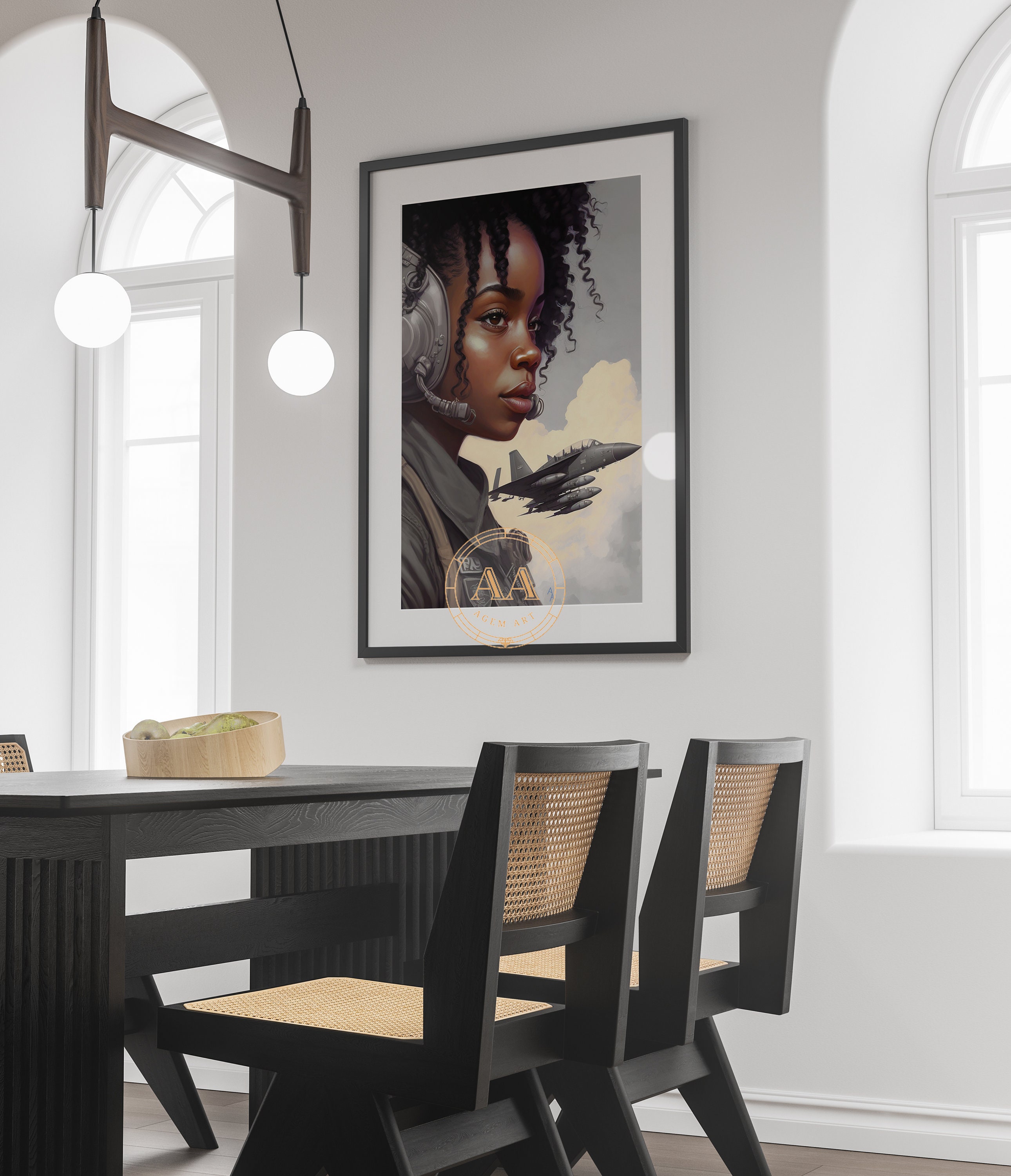 Black Girl Jet Pilot | INSTANT DOWNLOAD | Black Art | African American ...