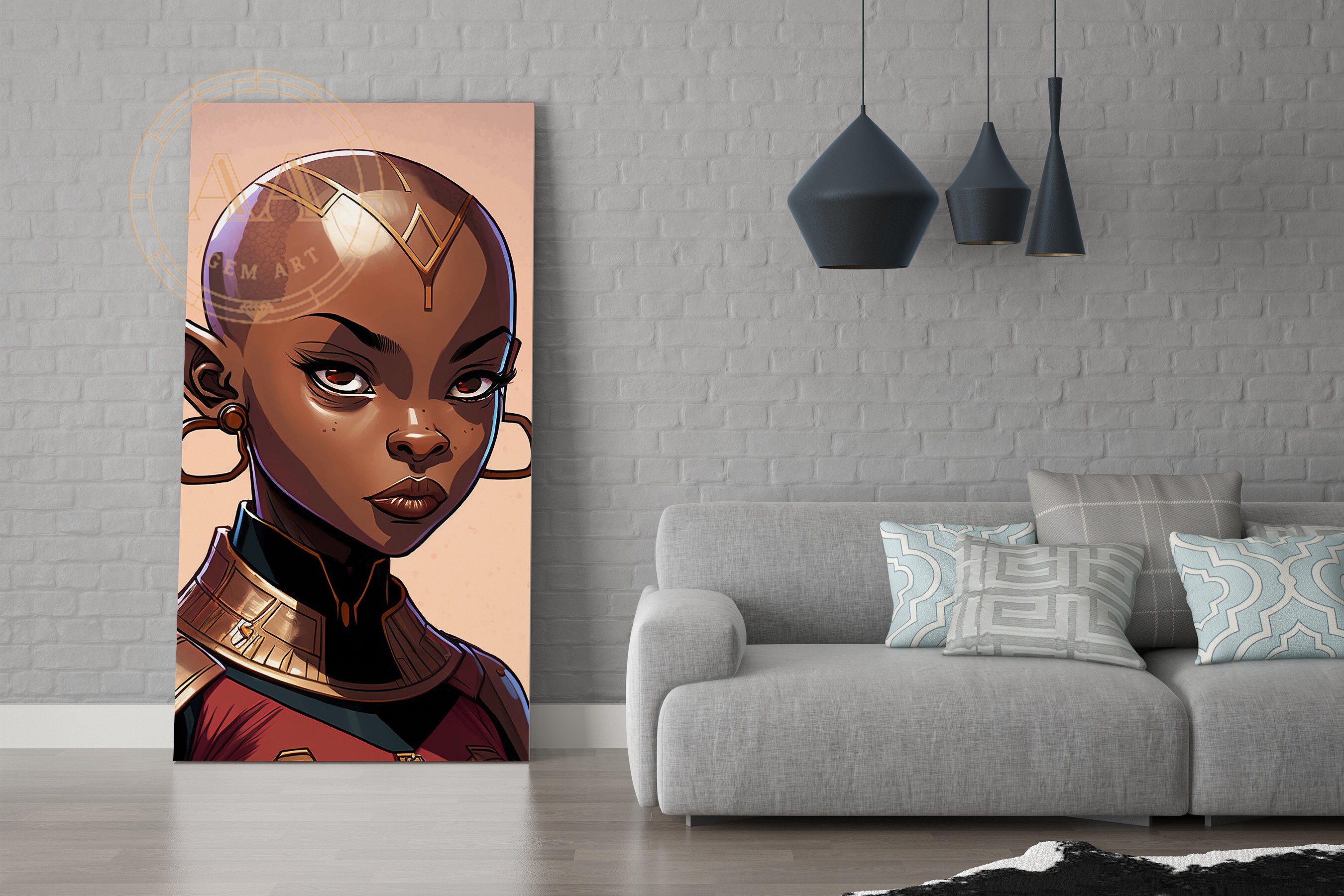 Young Dora Milaje Warrior INSTANT DOWNLOAD Digital Print Black ...