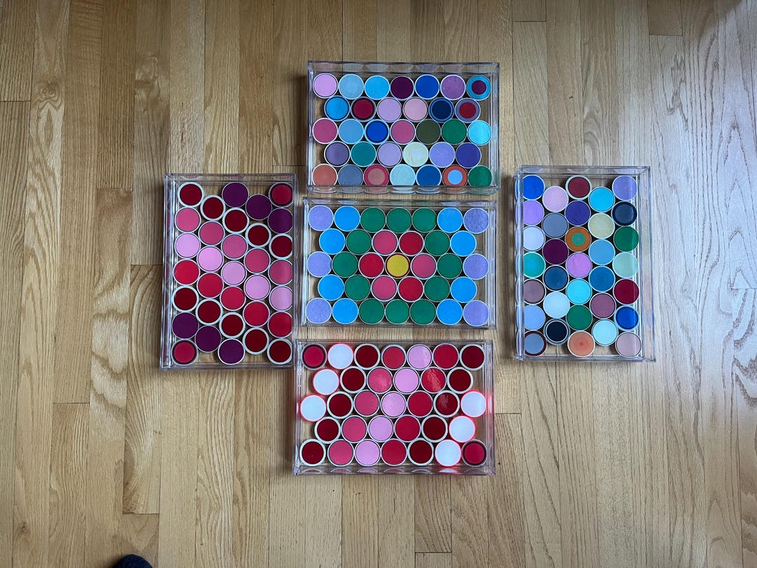 Vibrant Colorful Golf Ball Resin Acrylic Trays, Made From Cut Golf ...