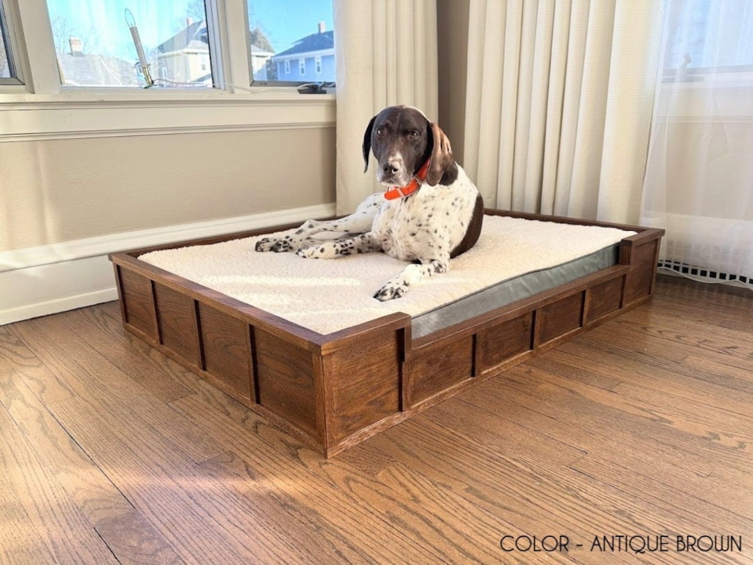 Handcrafted Solid Oak Dog Bed - Craftsman Style - Etsy