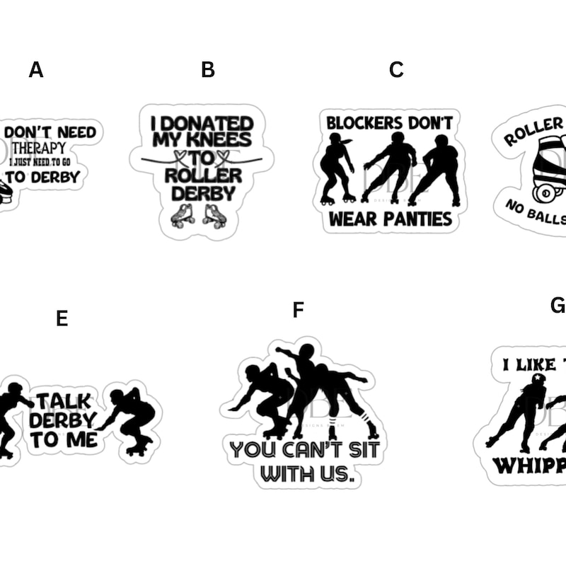 Roller Derby Sticker - Etsy