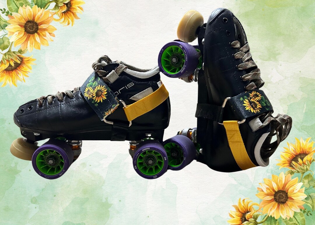 Sunflower Roller Derby Jam Straps/skate Straps - Etsy