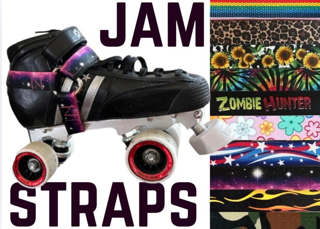 Roller Derby Jam Straps/skate Straps - Color Choices Shown or Customize ...