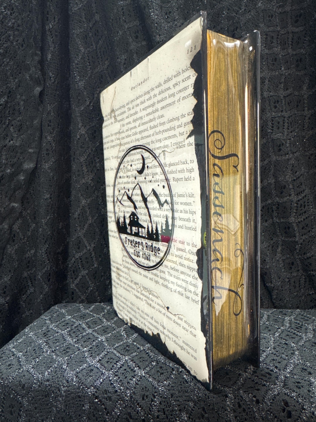 OUTLANDER Inspired Book Vase. Designed With the Actual Book Pages. 8x6 ...