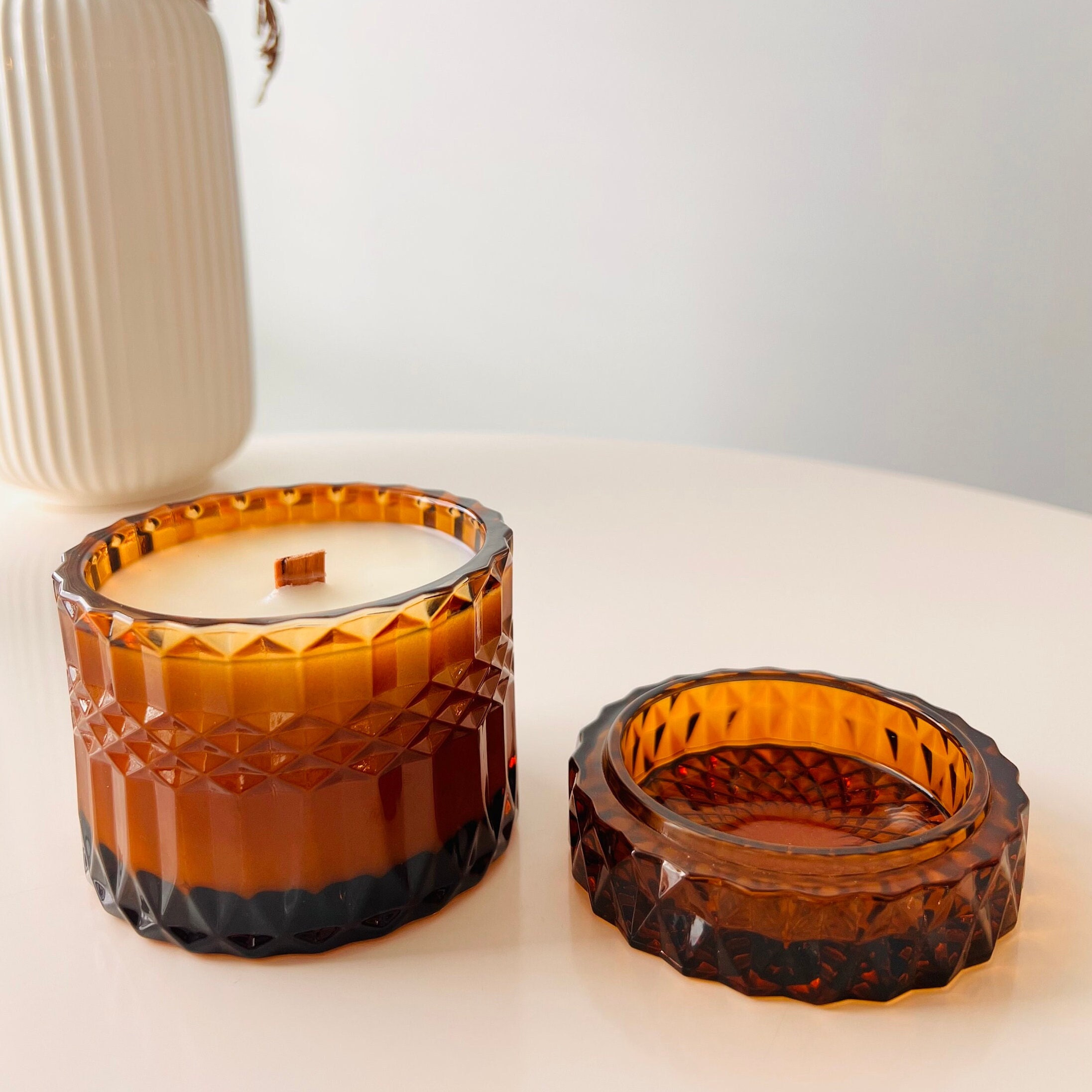 Translucent Champagne Deluxe Satin Soy Wax Candle - Etsy