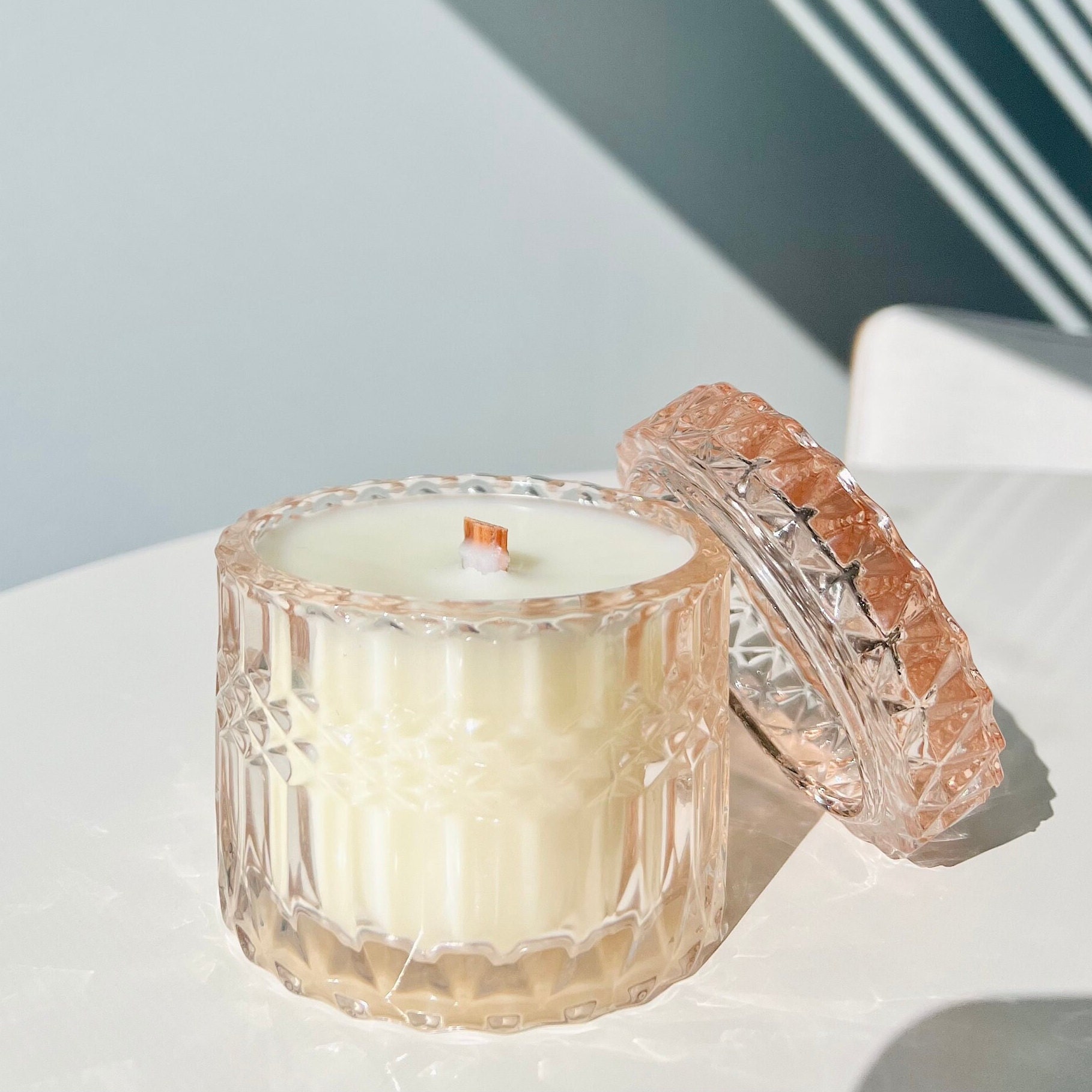 Translucent Champagne Deluxe Satin Soy Wax Candle - Etsy