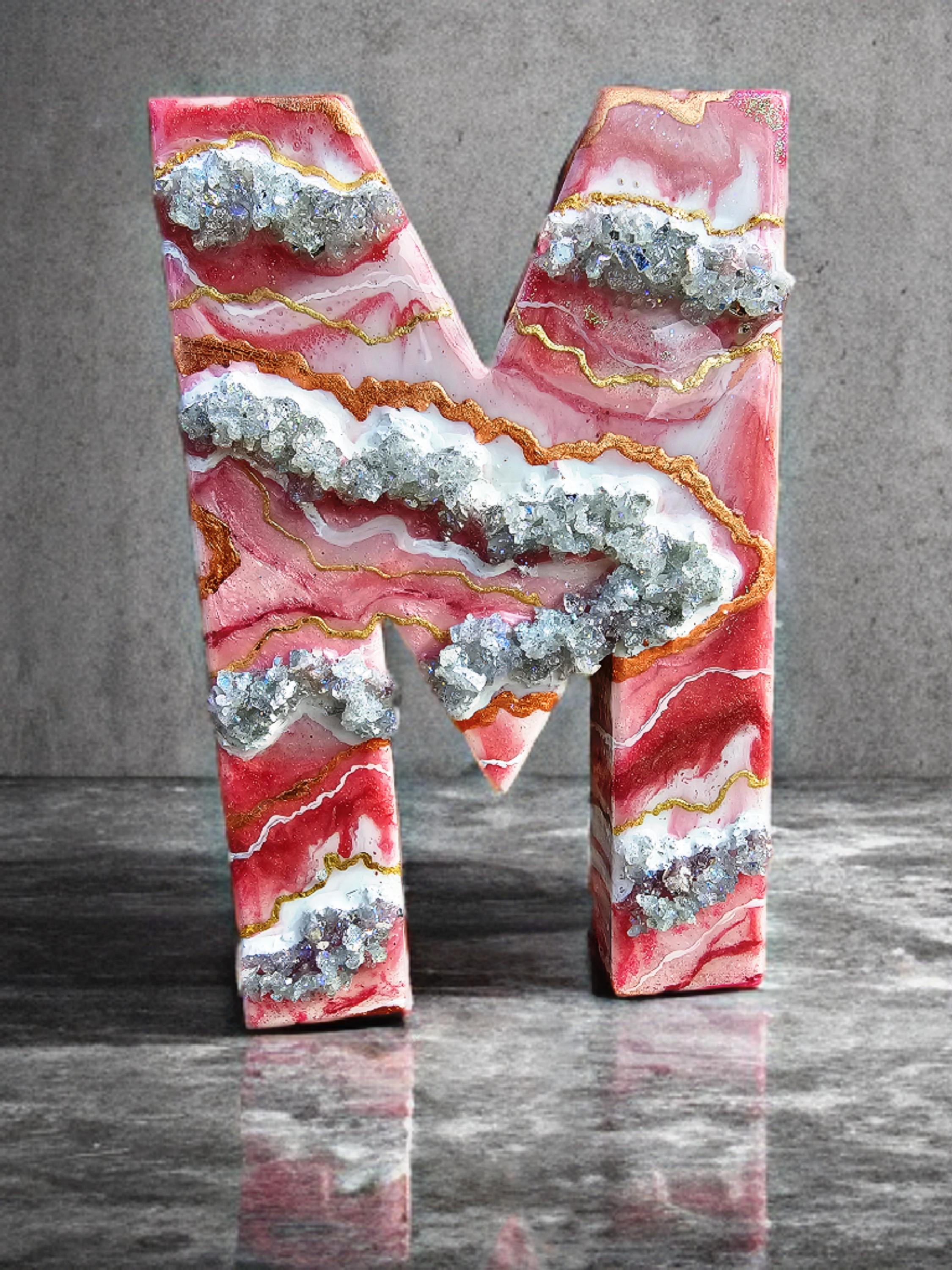 Personalized Resin Art Letters 8" or 16" Tall - Geode Resin - Gift for ...