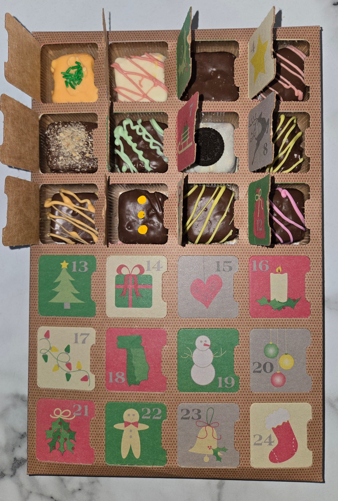 Chocolate Covered Marshmallow Advent Calendar - Etsy