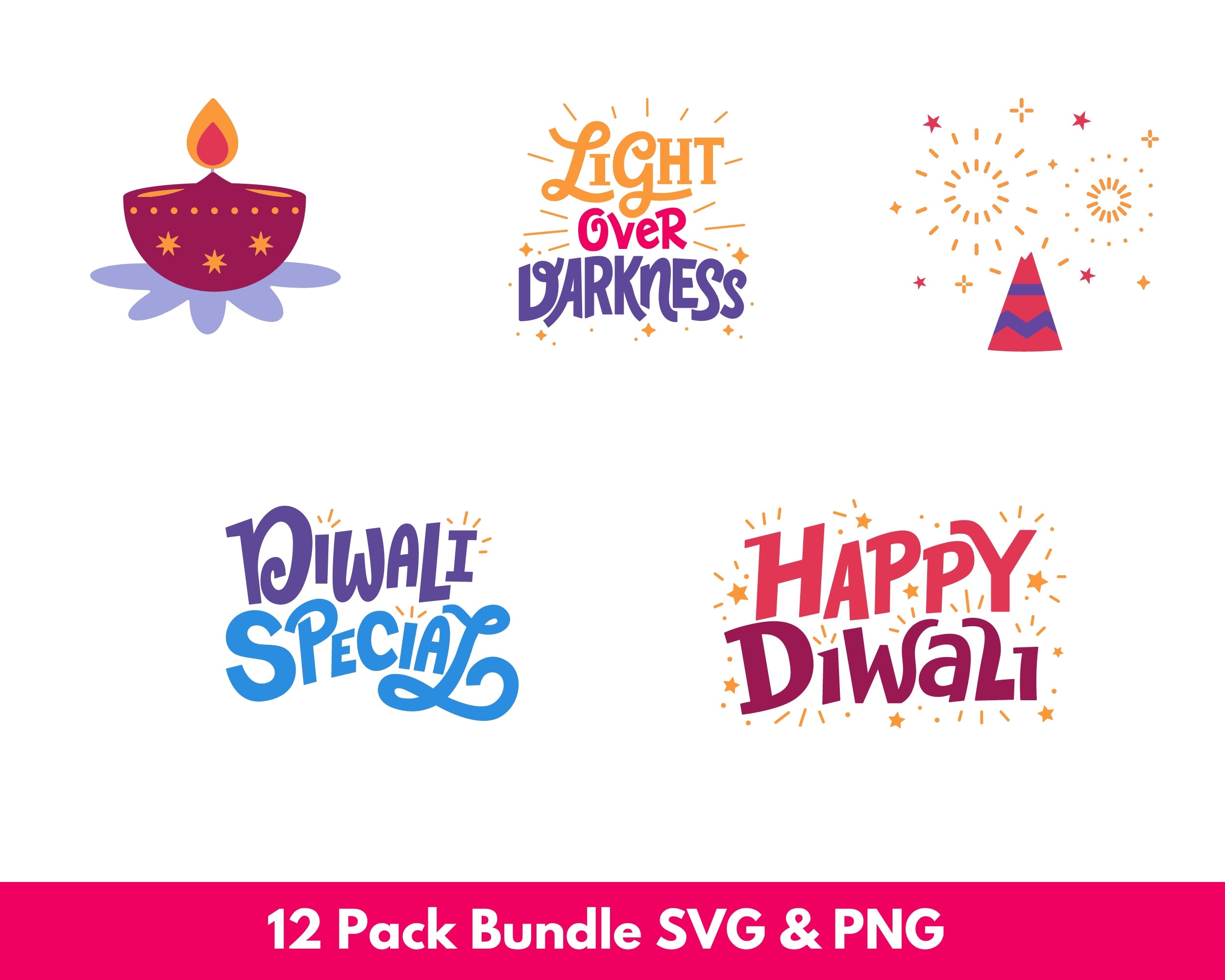 Diwali SVG, Deepawali PNG, Instant Download - Etsy