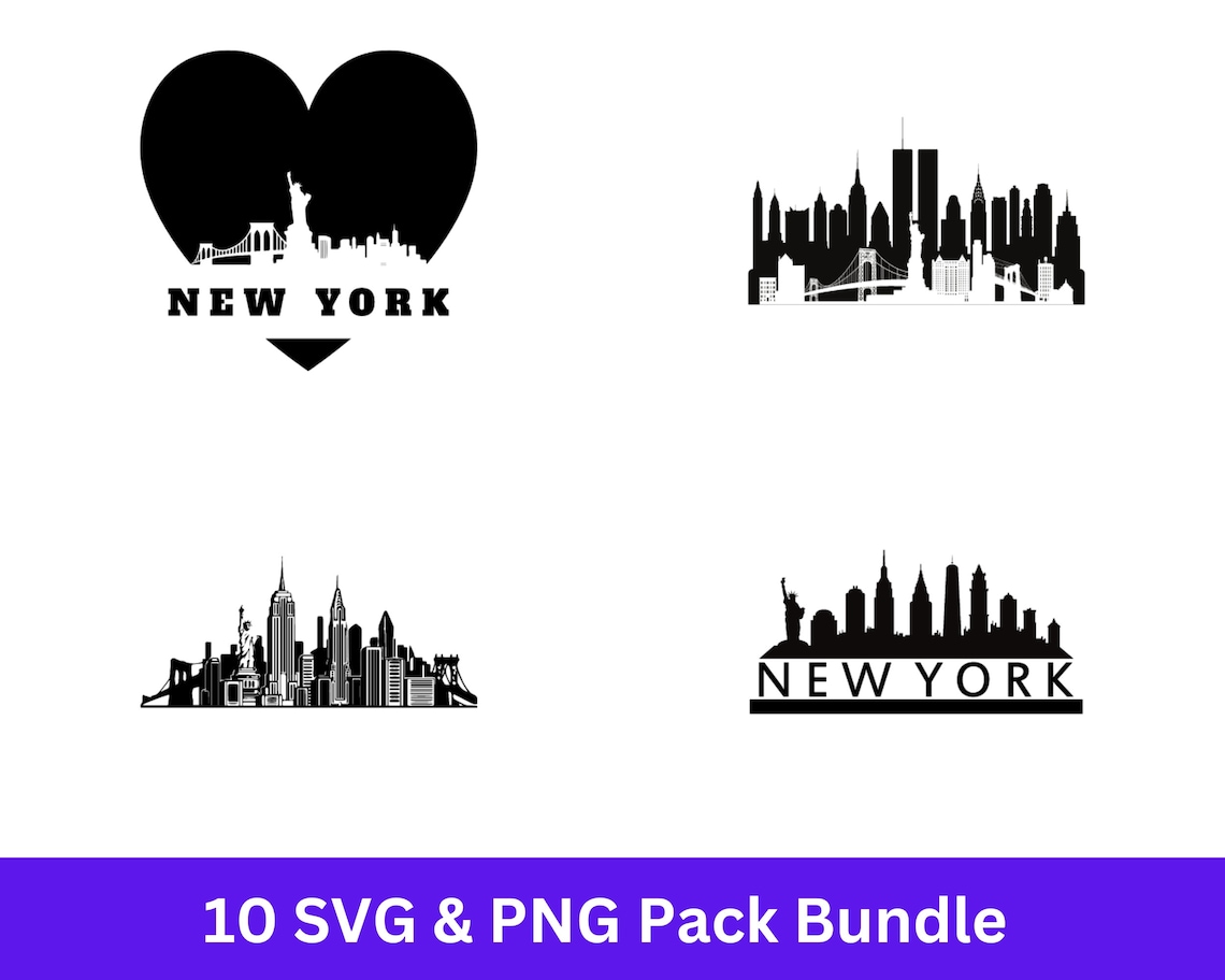New York SVG, NYC PNG, Instant Download - Etsy