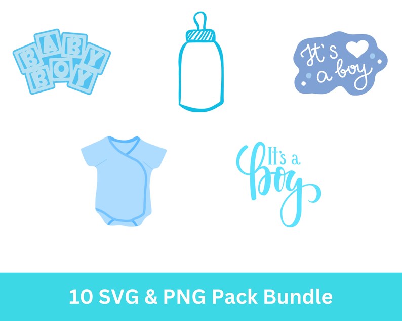 It's a Boy Svg Bundle, Digital Print - Etsy