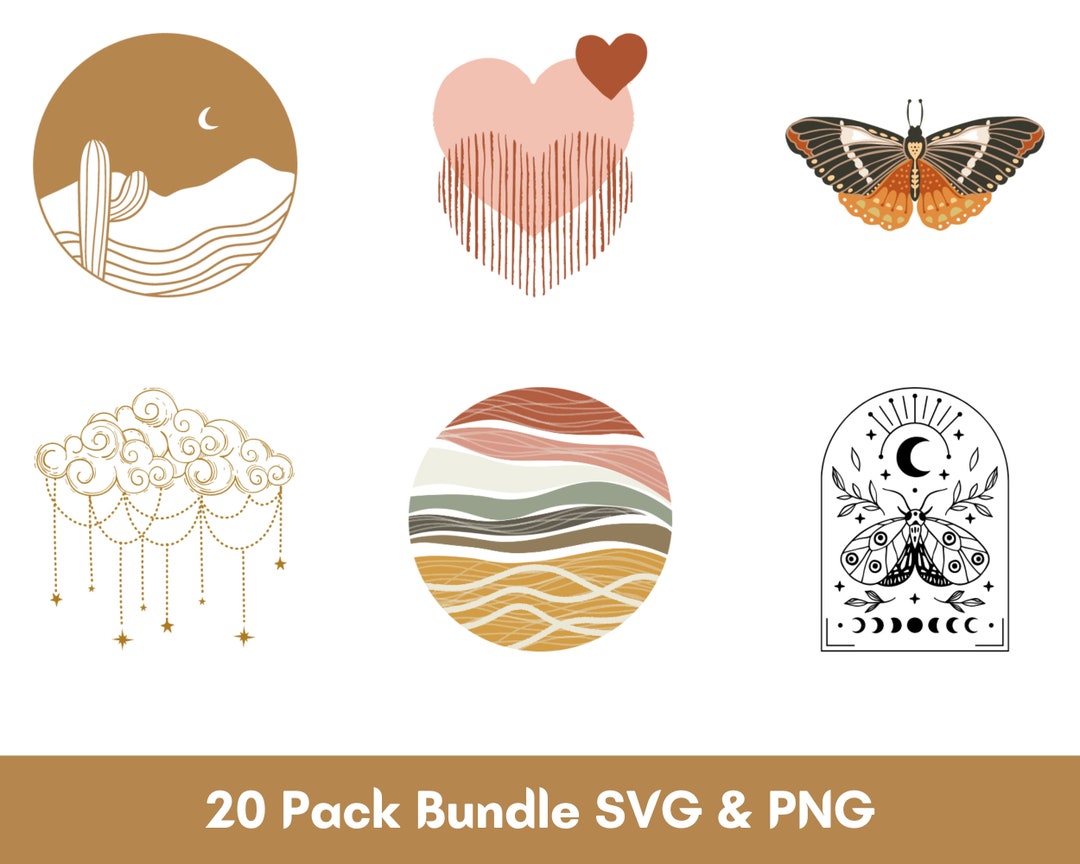 Boho Design Svg, Boho Png, Printable - Etsy