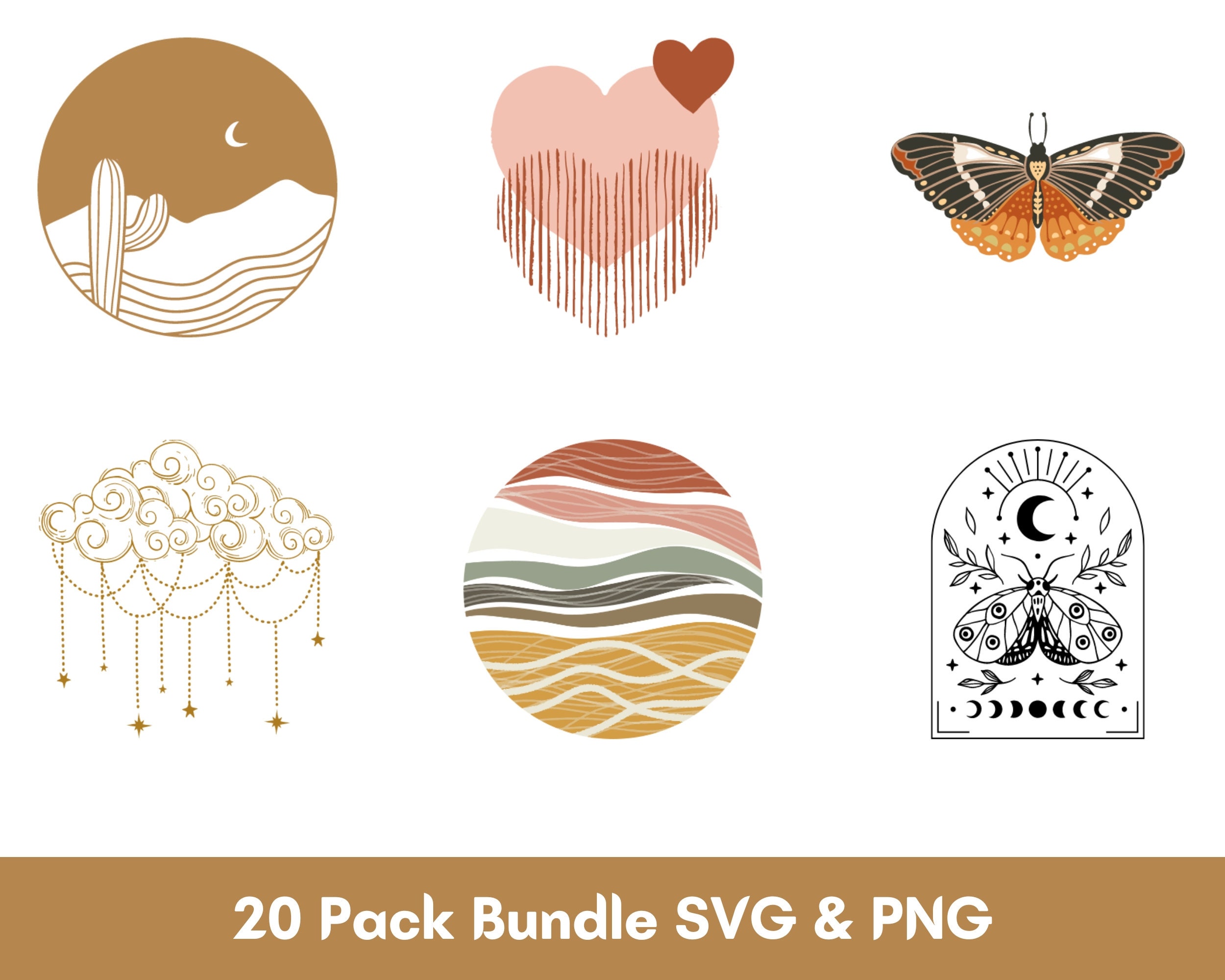 Boho Design Svg, Boho Png, Printable - Etsy