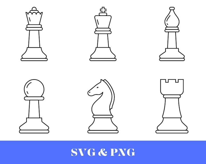 Chess SVG, Chess Pieces PNG, Instant Download - Etsy