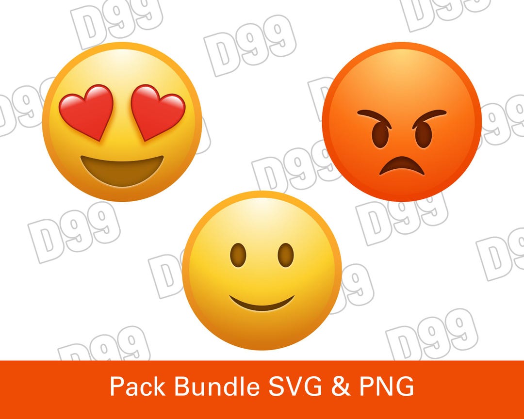 Emoji SVG, Emoticon PNG, Instant Download - Etsy