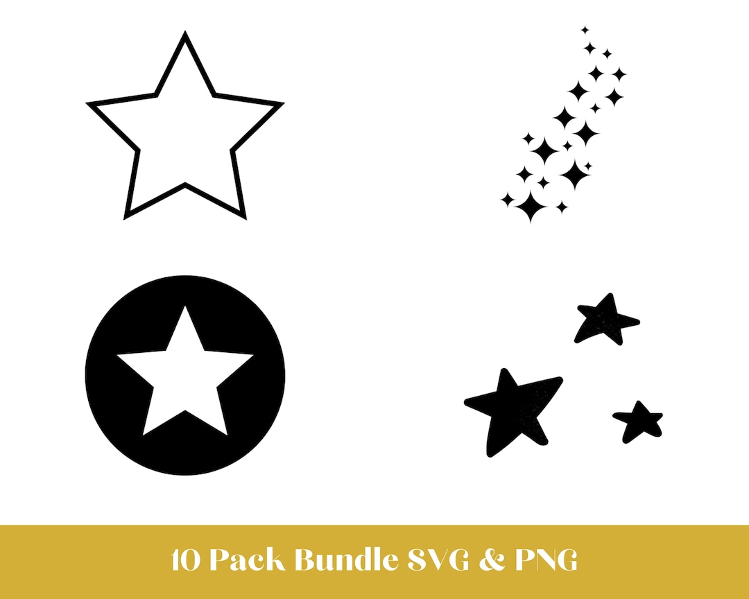Star SVG, Digital Print Stars, Printable - Etsy