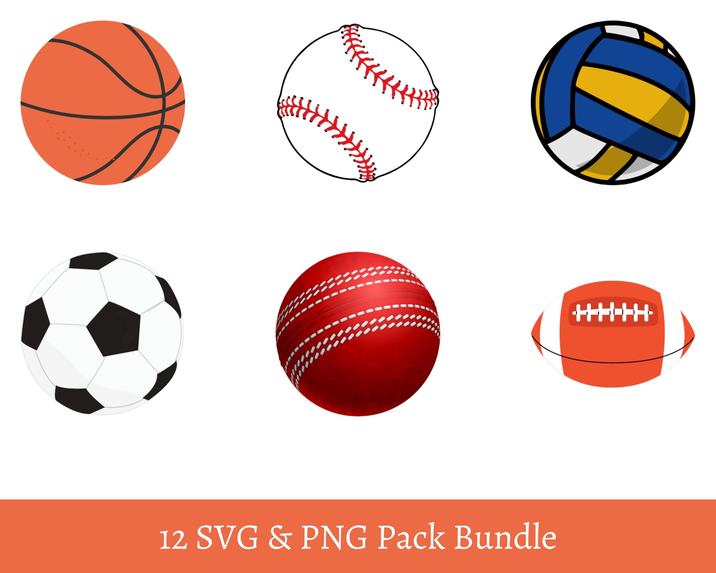Sports Balls Svg, Balls PNG, Digital Product - Etsy
