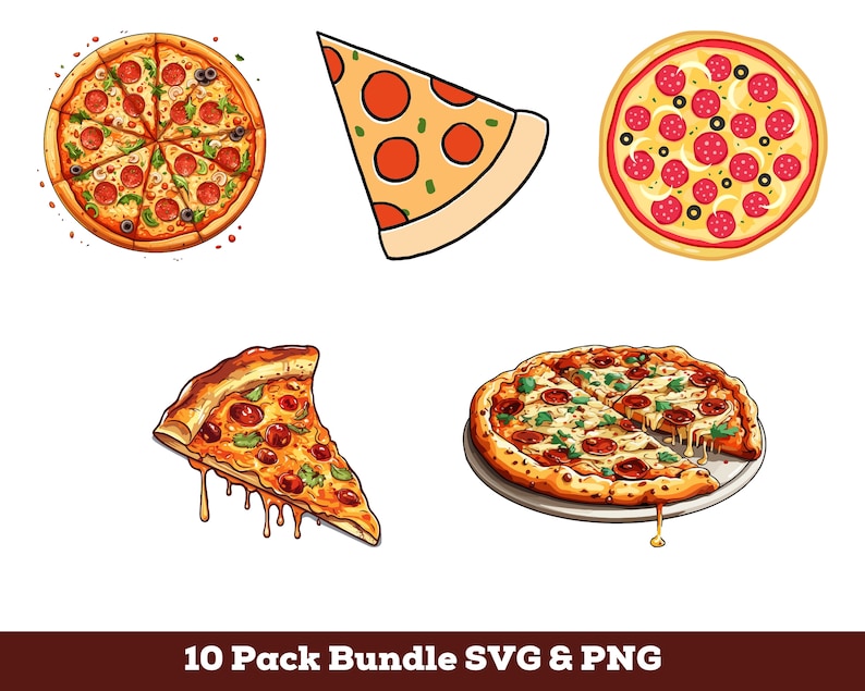 Pizza PNG, Food SVG, Instant Download - Etsy