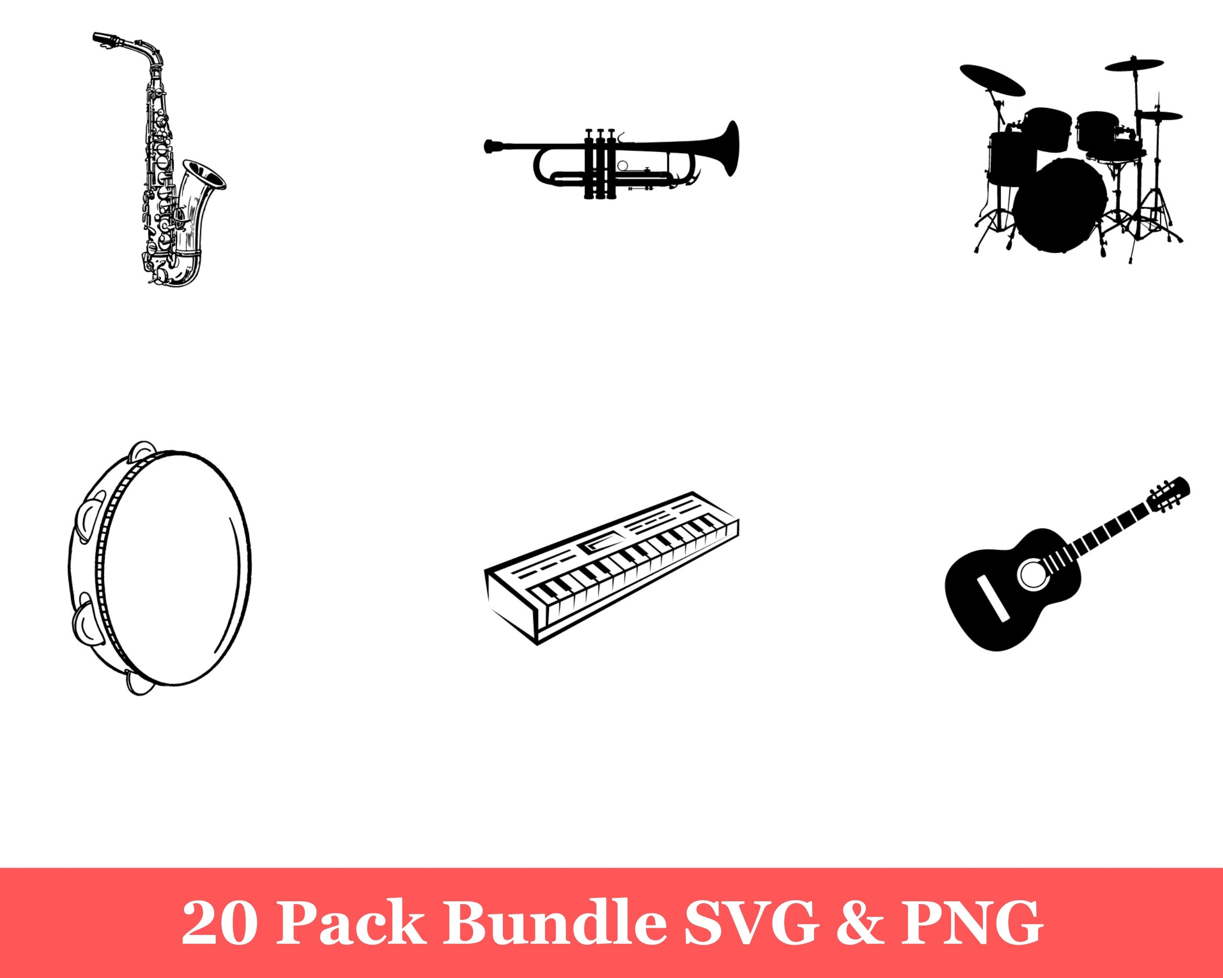 Instruments SVG, Instant Download, Print PNG - Etsy