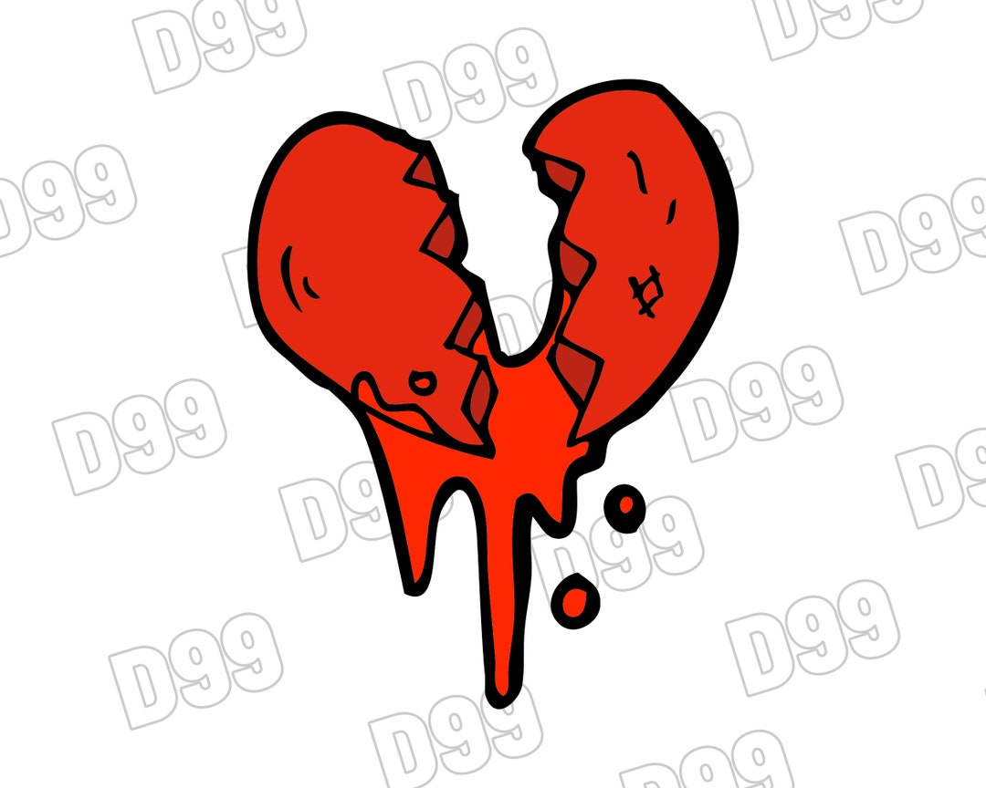 Broken Heart PNG, Printable PNG, Digital Download - Etsy