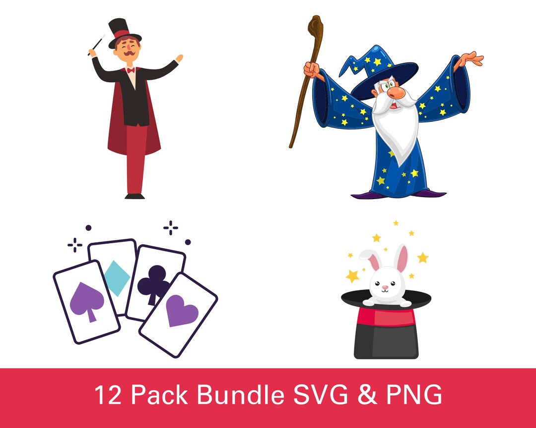 Magician SVG, Magic PNG, Printable - Etsy
