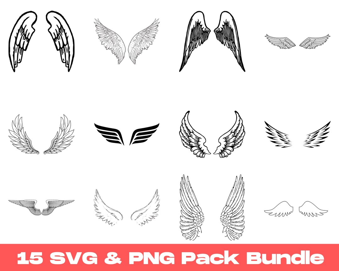 Wings SVG, Print Wing PNG, Instant Download - Etsy