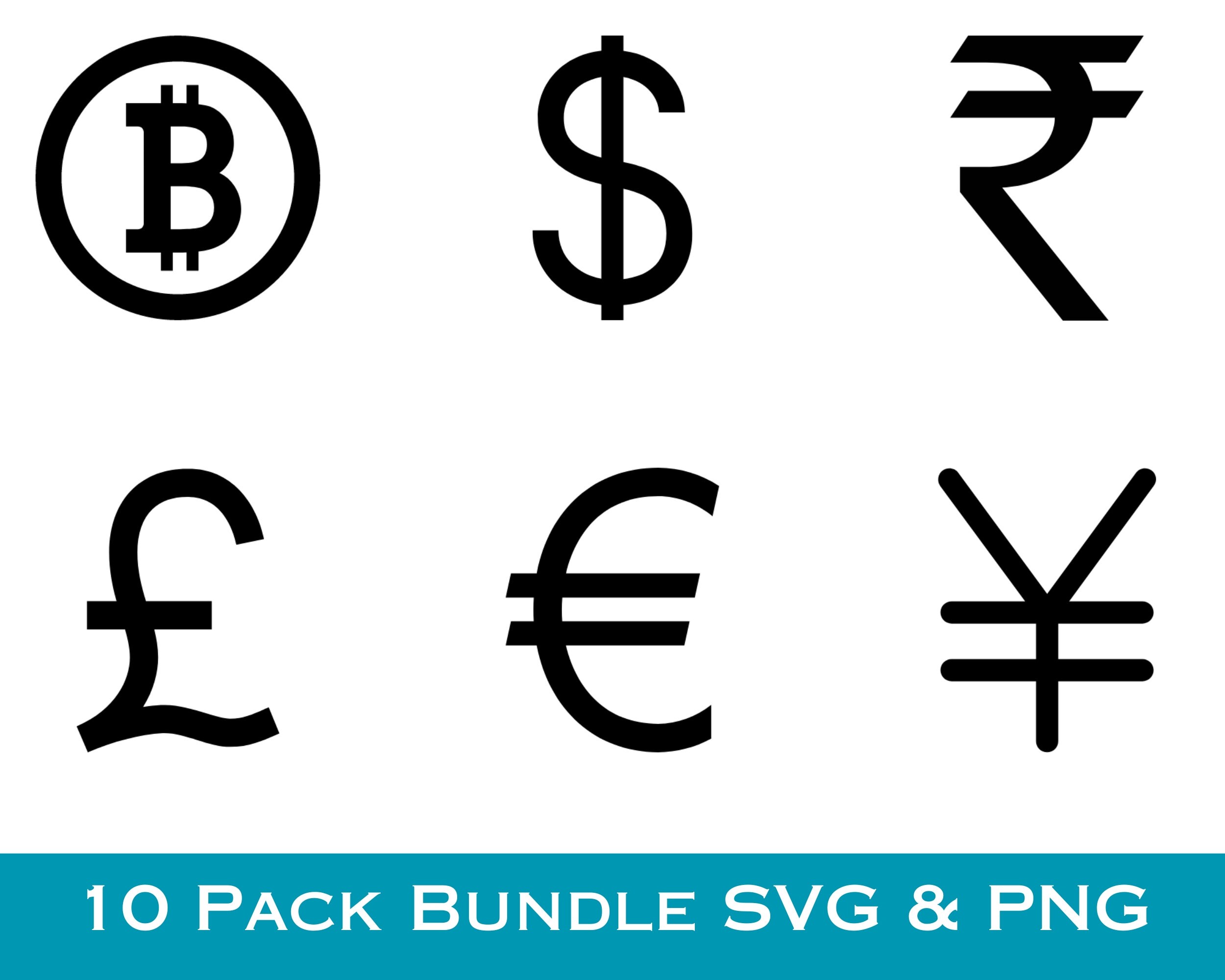 Currency SVG, Country Currency PNG, Instant Download - Etsy