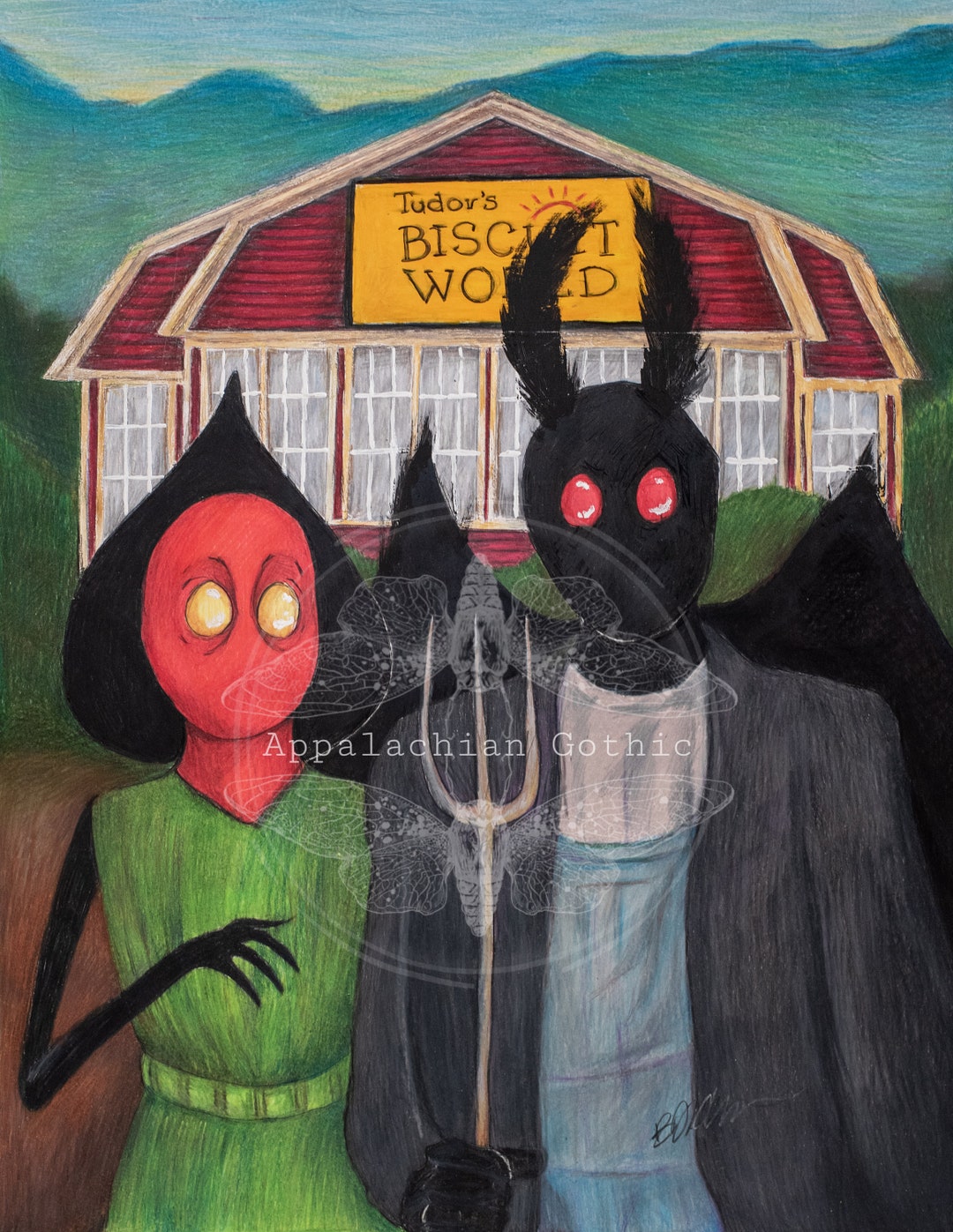 Appalachian Gothic Matted Print - Etsy