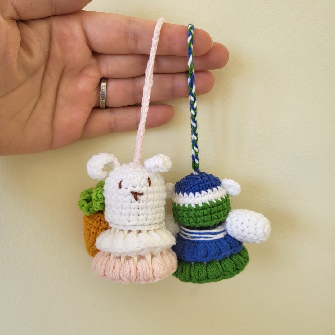 Bunny Carrot/yonex Doll, Badminton Shuttlecock/birdie Crochet Ornament ...