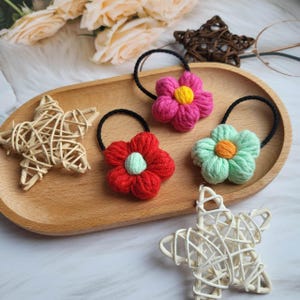 Pattern ONLY! - Handmade Crochet Hair Rope, Flower Hair Rope, Hair ...