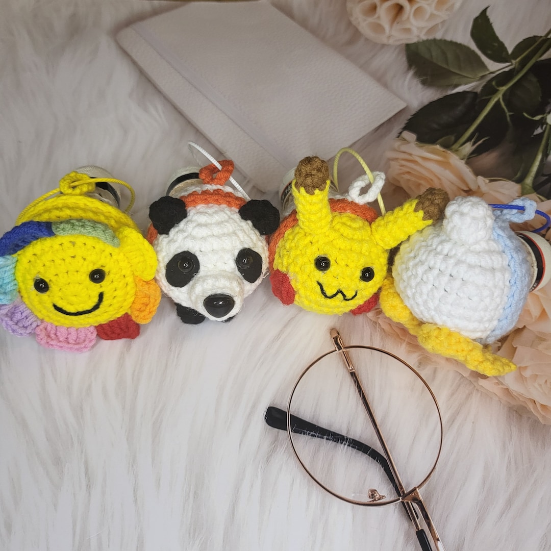 Badminton Shuttlecock/birdie Crochet Ornament, Bag Hanging/car Mirror ...