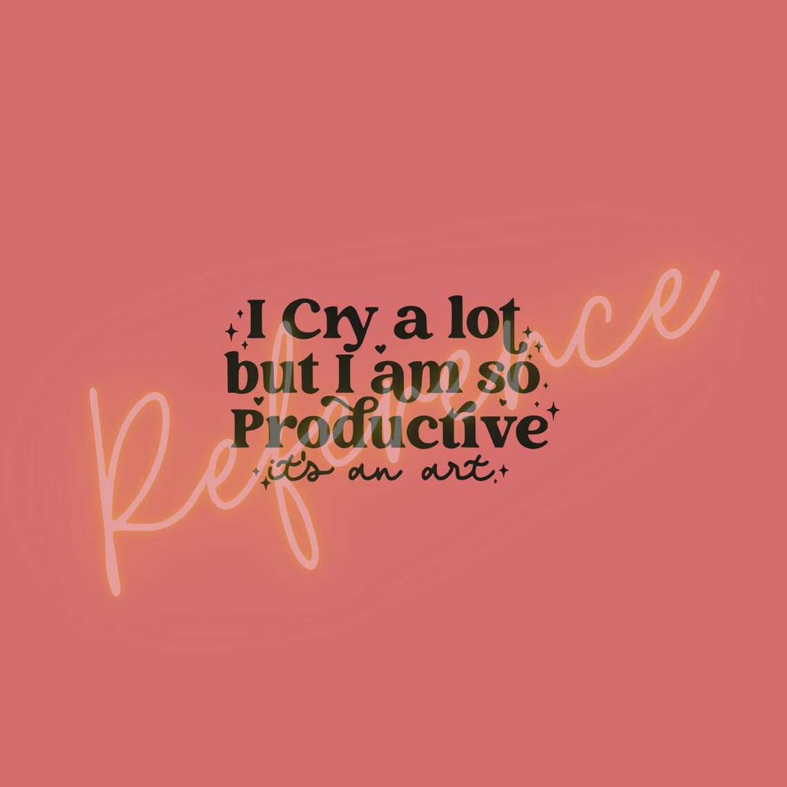 I Cry A Lot but I Am so Productive Cross Stitch Pattern PDF Digital ...