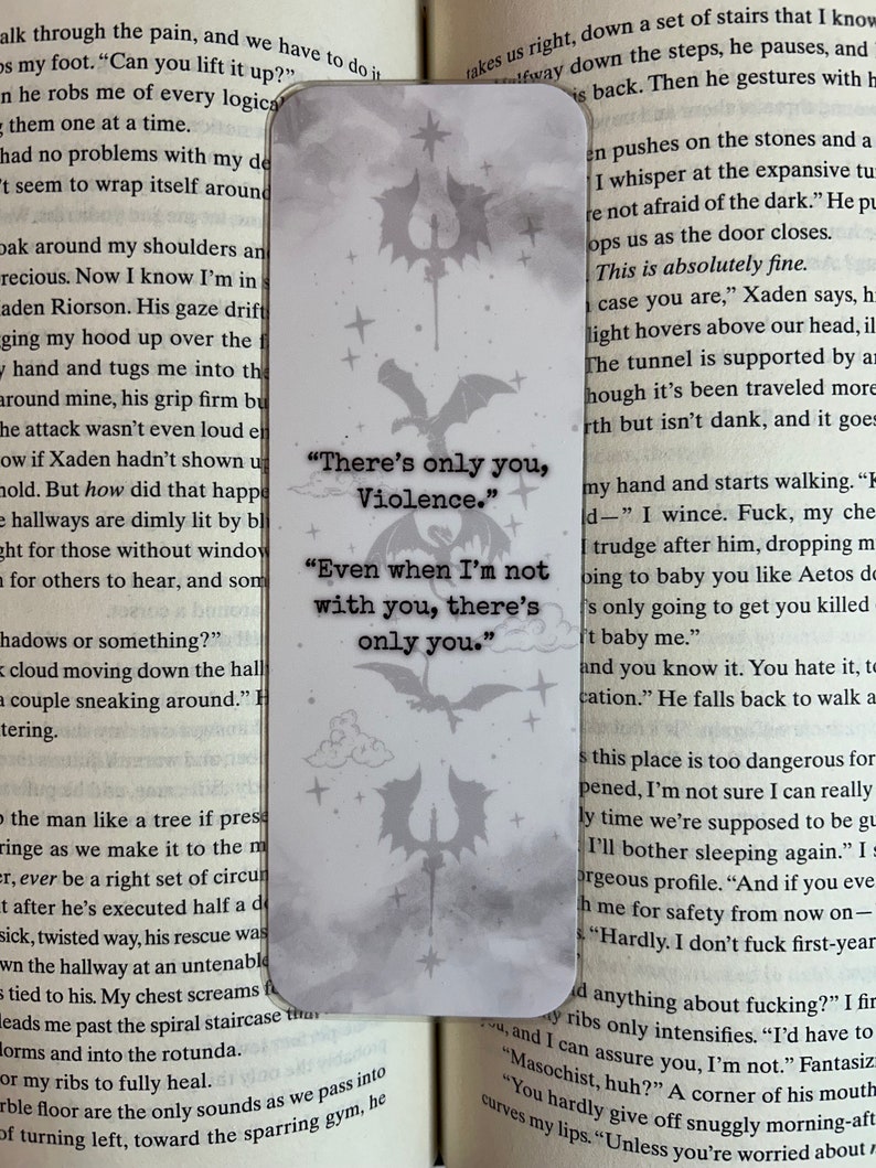 There’s Only You, Violence Bookmark - Romantasy Bookmark | Enemies to ...