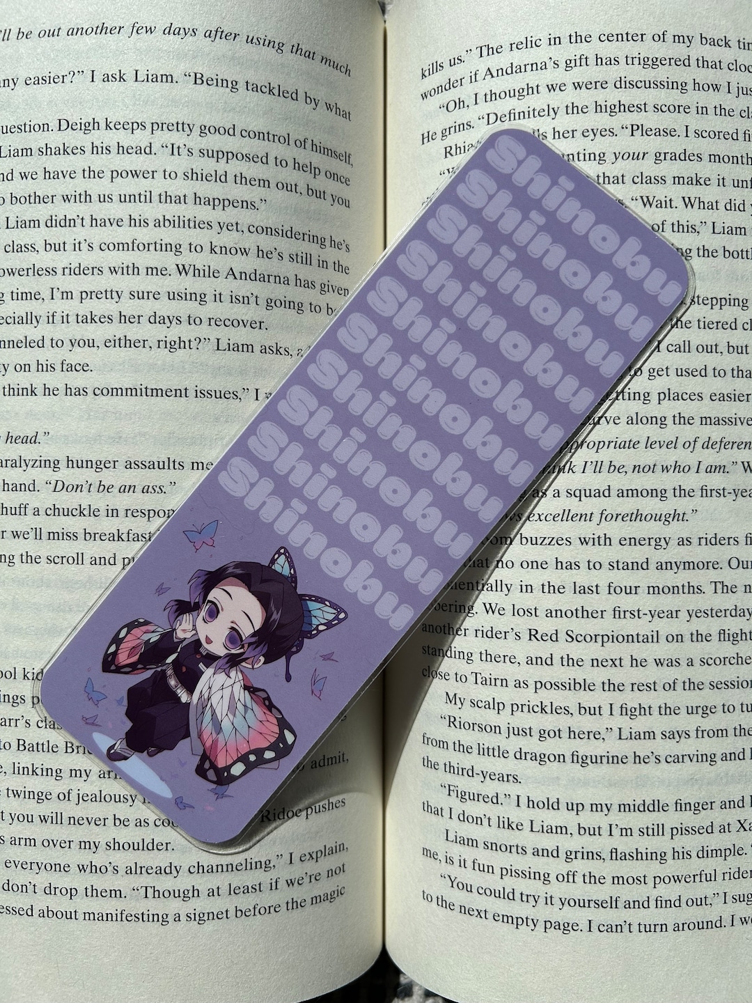 Demon Fighter Retro Bookmark Chibi Anime Character Bookmark Anime ...