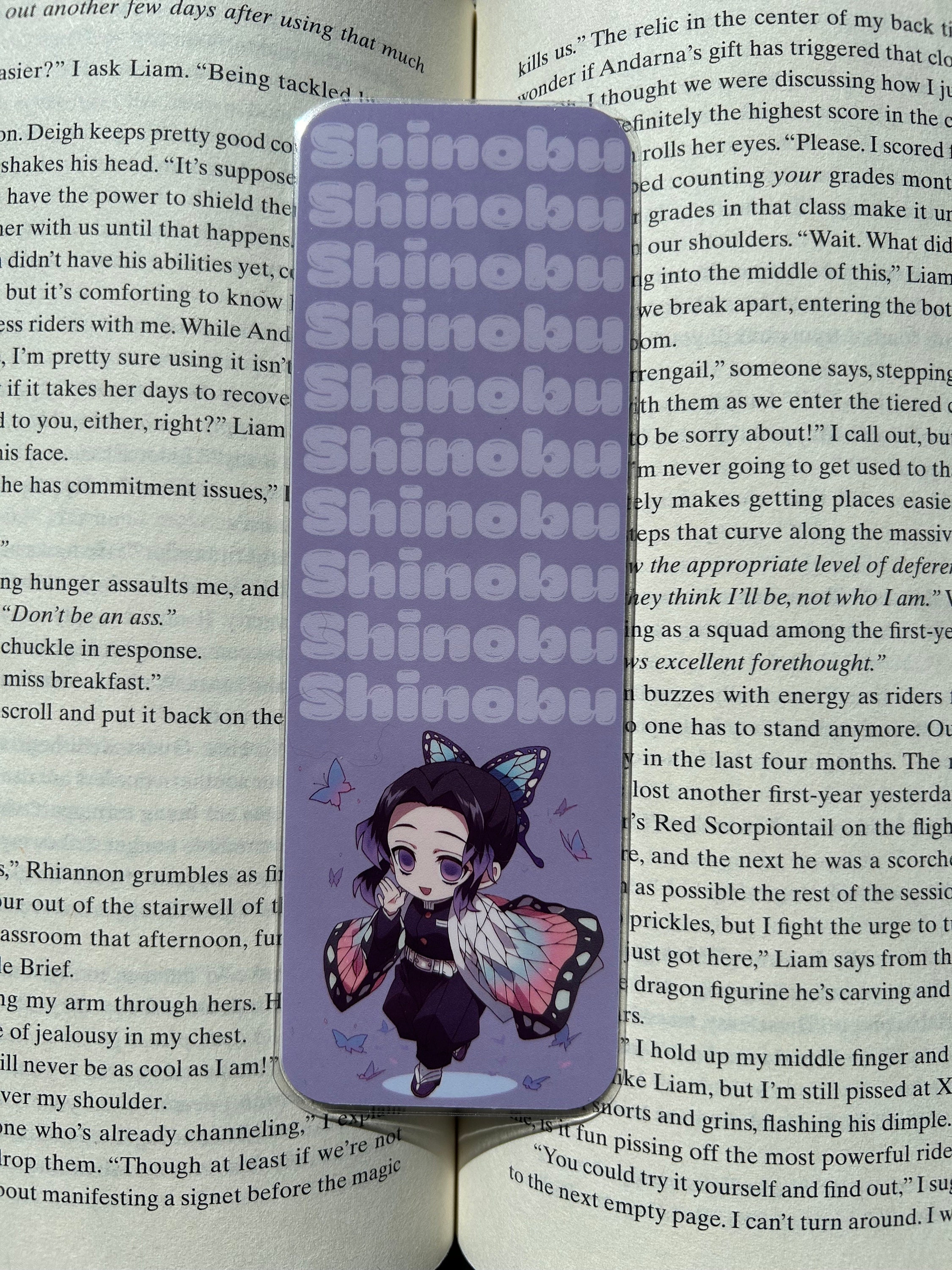 Demon Fighter Retro Bookmark Chibi Anime Character Bookmark Anime ...